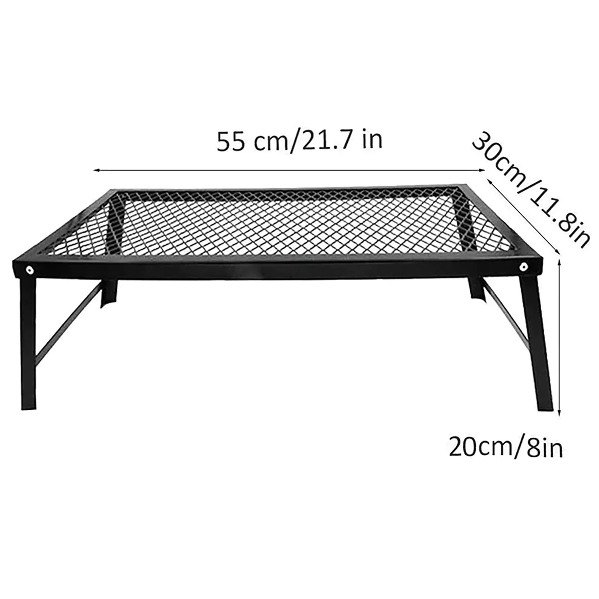 55x30x20cm LMA Folding Portable Braai Mesh Stand & Camping Table FX ...